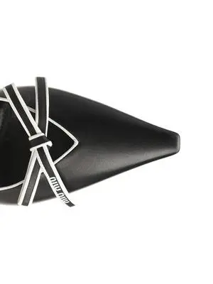 Miu Miu Slingback Décolleté In Nappa - Black