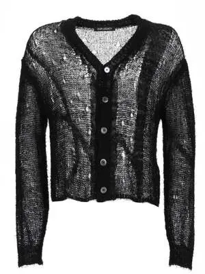 Our Legacy Cardigan Traforato - Black