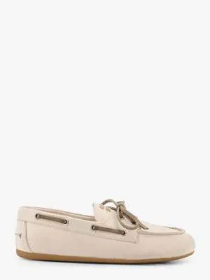 Miu Miu Fabric Loafers - Cream