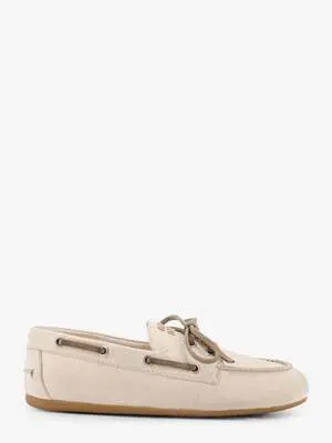 Miu Miu Fabric Loafers - Cream
