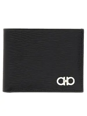 FERRAGAMO Leather Wallet - Black