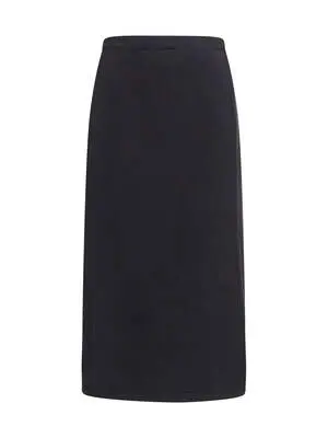 RIER Fleece Wool Skirt - Black