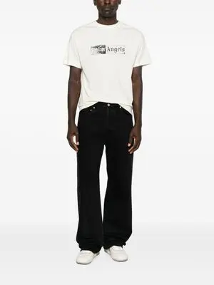 Palm Angels Stamp Logo Cotton T-shirt