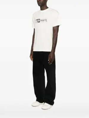 Palm Angels Stamp Logo Cotton T-shirt