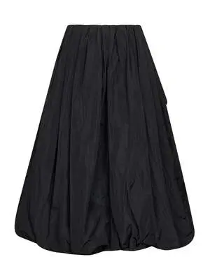 JIL SANDER Lightweight Taffeta Asymmetric Draped Skirt - Multicolor