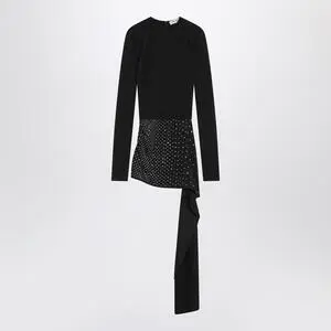 Attico Mini Dress With Thermostrass - Black