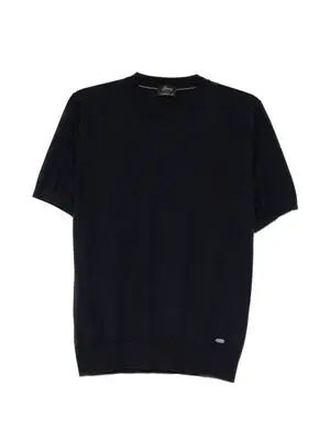 Brioni Cashmere And Silk Blend T-shirt - Multicolor