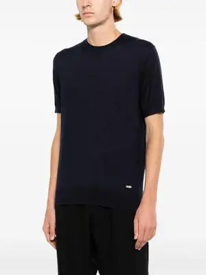 Brioni Cashmere And Silk Blend T-shirt - Multicolor