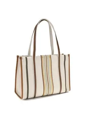 Chloé Woody Loop Canvas Tote Bag