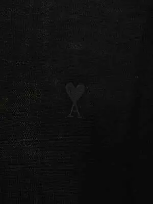 AMI Paris Extra-fine Merino Wool Embroidered Crewneck Sweater
