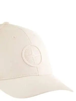 Stone Island Cap With Embroidered Compass Logo