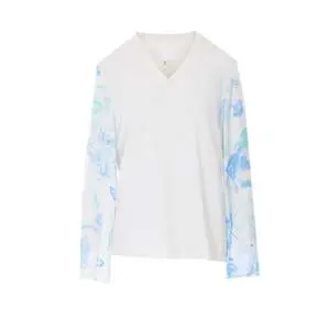 MAISON MARGIELA Long Sleeve Floral Print T-shirt
