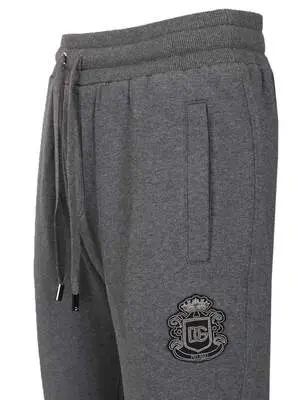 Dolce & Gabbana Jersey Trousers With Heraldic Patch