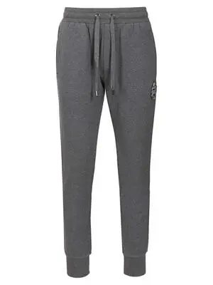 Dolce & Gabbana Jersey Trousers With Heraldic Patch - Gray