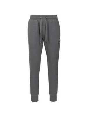 Dolce & Gabbana Jersey Trousers With Heraldic Patch - Gray