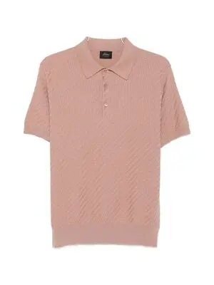 Brioni Cotton And Cashmere Polo Shirt - Multicolor