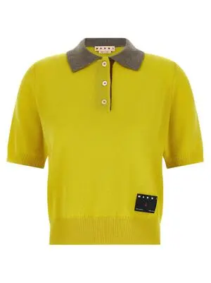 MARNI MARNI Cashmere Short Sleeve Polo Shirt