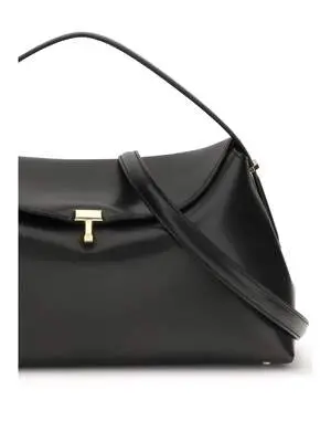 TOTEME T-lock Shoulder Bag - Black
