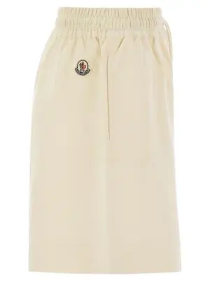 Moncler Cotton Shorts With Logo Patch