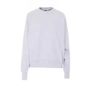 GOLDEN GOOSE Star Oversize Sweatshirt With Crystals - Gray