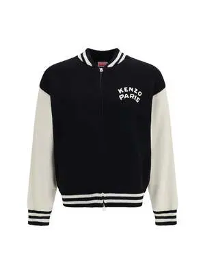 Kenzo Emblem Varsity Cardigan - Black