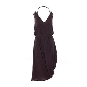 LEMAIRE Double Layer Drape Dress - Brown