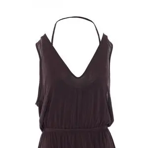 LEMAIRE Double Layer Drape Dress - Brown