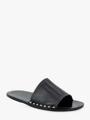 TOTEME Leather Sandals - Black