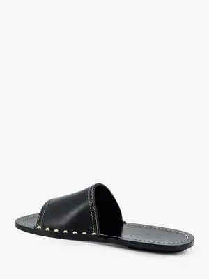 TOTEME Leather Sandals - Black
