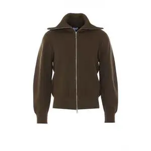 Bottega Veneta Wool And Cotton Zip Up Cardigan - Green
