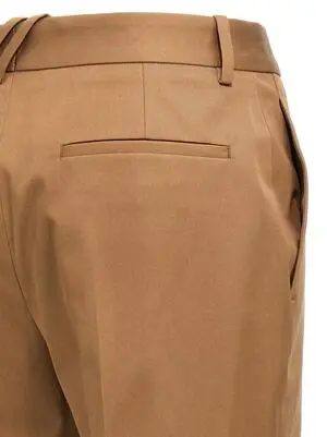 Burberry Marine Serre Straight Leg Trousers - Cream