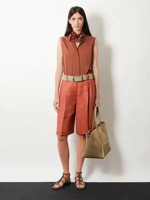 Brunello Cucinelli Linen Shorts - Multicolor