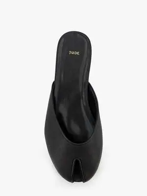 JUDE Date Flat Leather Sandals - Multicolor