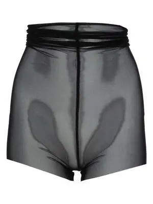 Rick Owens Semi-transparent Shorts - Black