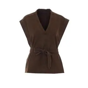LEMAIRE Denim Chasuble - Brown