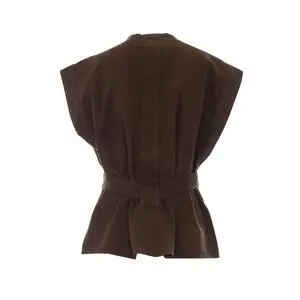 LEMAIRE Denim Chasuble - Brown