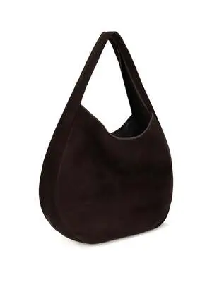 Loewe Roomy Suede Calfskin Hobo Shoulder Bag - Brown