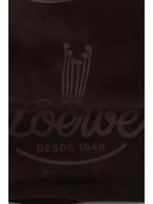 Loewe Roomy Suede Calfskin Hobo Shoulder Bag - Brown
