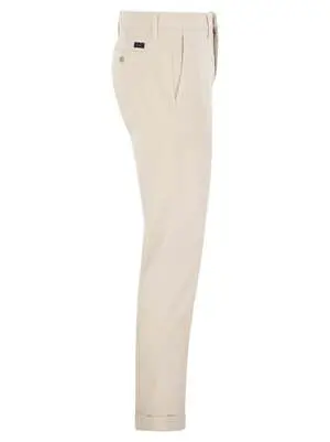 FAY Slim 5-pocket Trousers - Cream