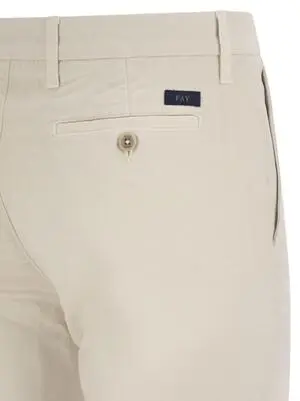 FAY Slim 5-pocket Trousers - Cream