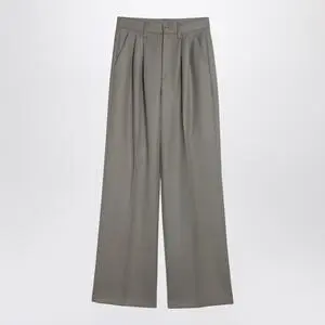 ANINE BING Khaki Wool Trousers