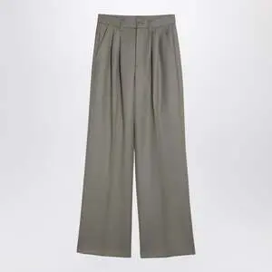 ANINE BING Wool Trousers - Green