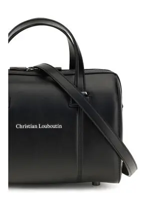 CHRISTIAN LOUBOUTIN Small Tactical Leather Handbag - Black