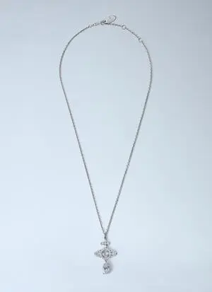 VIVIENNE WESTWOOD Olympia Drop Pendant Necklace - Silver
