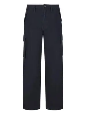 Burberry Cotton Twill Cargo Trousers - Blue
