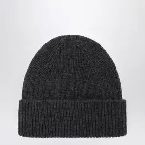 ROBERTO COLLINA Cashmere Beanie In Anthracite Grey - Gray