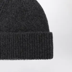 ROBERTO COLLINA Cashmere Beanie In Anthracite Grey