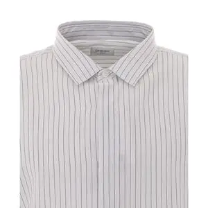 Saint Laurent Slim Fit Cassandre Shirt - Gray