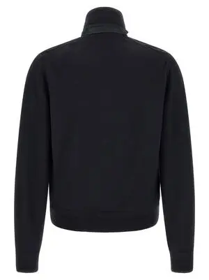 TOM FORD Two-material Cardigan - Blue