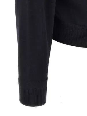 TOM FORD Two-material Cardigan - Blue